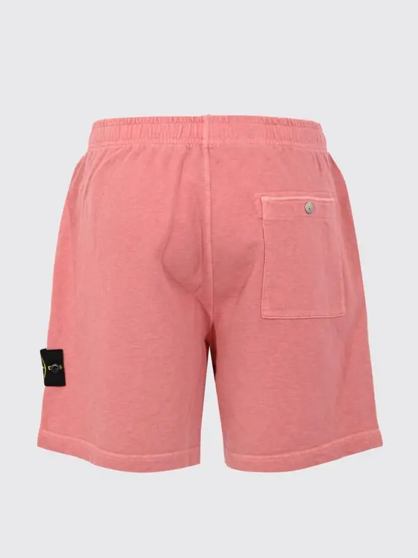 Stone Island Cotton Sports Shorts - Pink