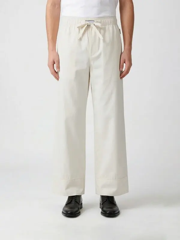 ENTIRE STUDIOS Jersey Wide Leg Trousers - White