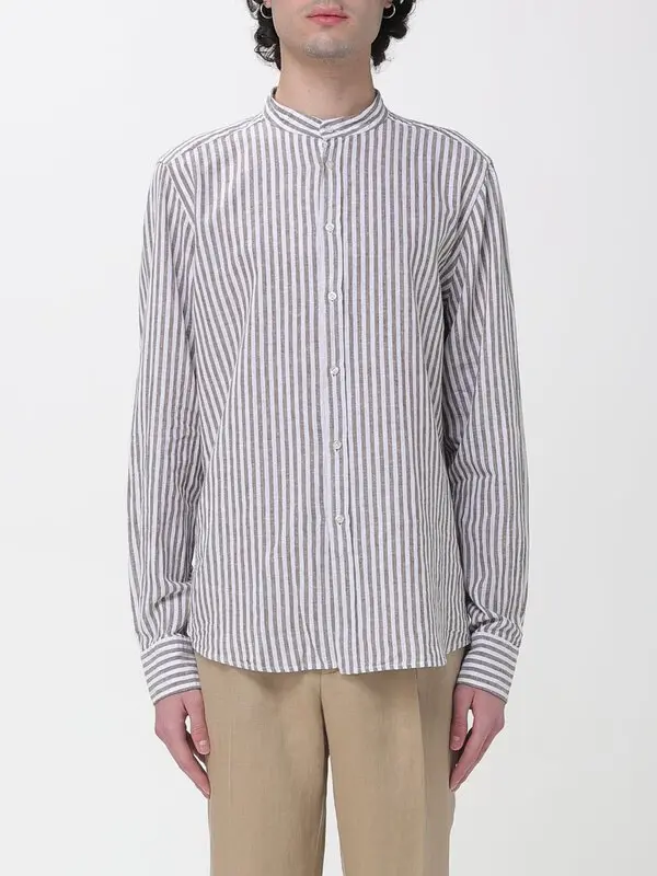 MANUEL RITZ Linen And Cotton Casual Shirt