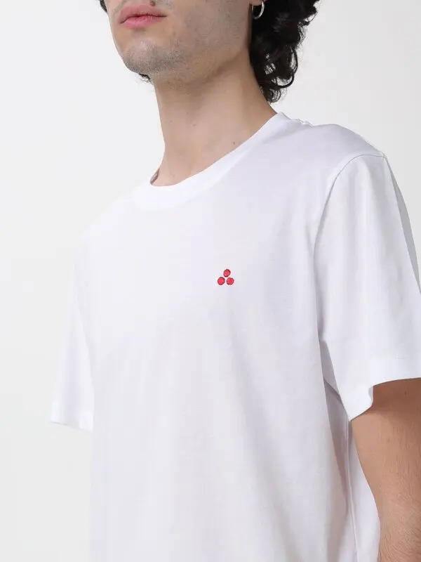 Peuterey Cotton T-shirt With Mini Logo - White