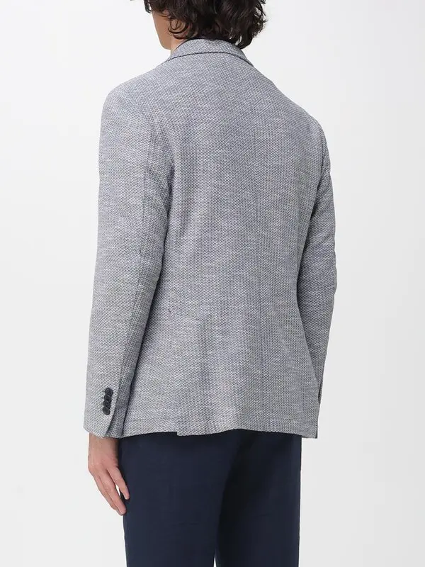 MANUEL RITZ Cotton And Linen Single Breasted Blazer