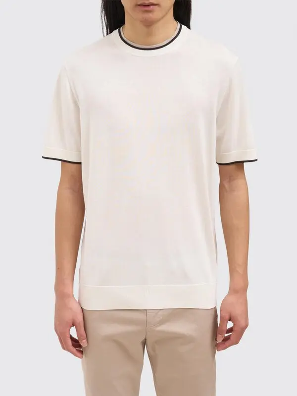 PAOLO PECORA Cotton And Silk Knit Sweater - White