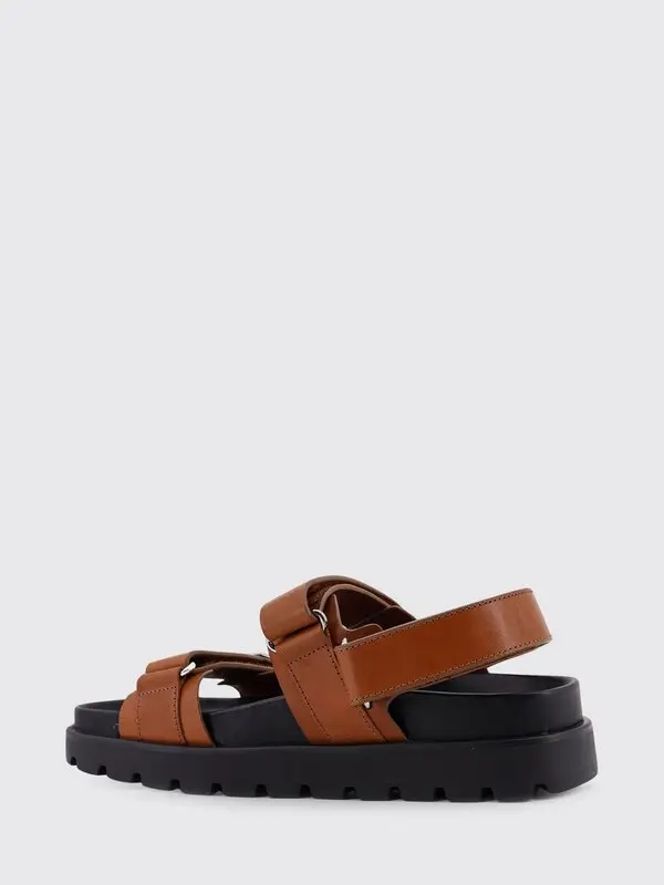 Tory Burch Mellow Sport Leather Slingback Sandals - Brown