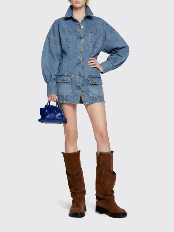 Attico Shirt Dress - Denim