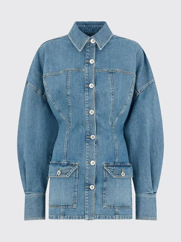 Attico Shirt Dress - Denim