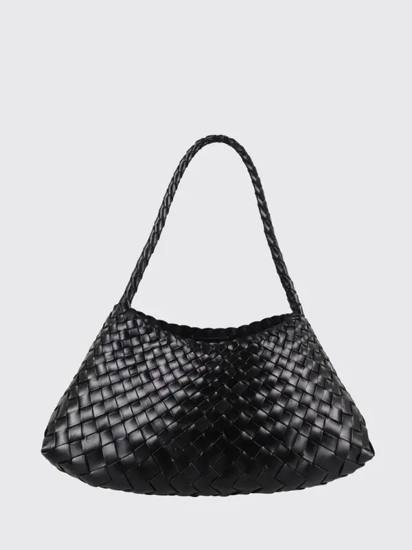 Dragon Diffusion Rosanna Woven Leather Shoulder Bag - Black