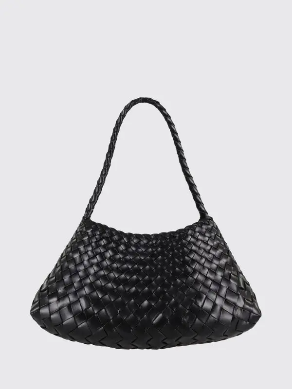 Dragon Diffusion Rosanna Woven Leather Shoulder Bag - Black