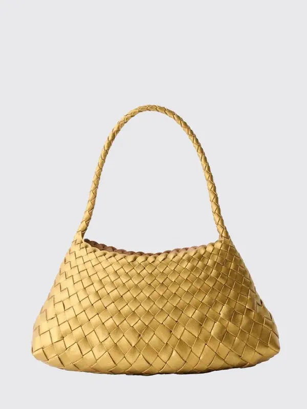 Dragon Diffusion Woven Shoulder Bag - Gold
