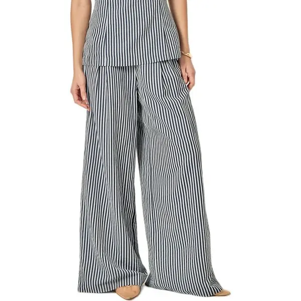 English Factory Striped Wide Leg Pants