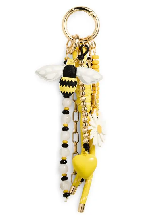Chelsea28 Bumble Bee Bag Charm - Yellow Multi- Gold