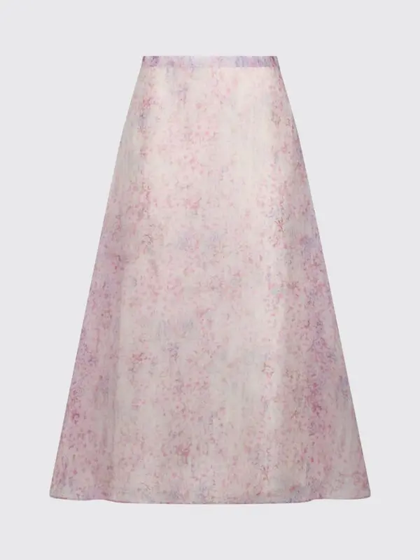Alberta Ferretti Printed A-line Midi Skirt