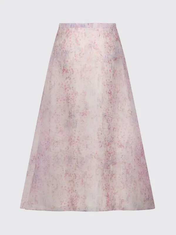 Alberta Ferretti Printed A-line Midi Skirt
