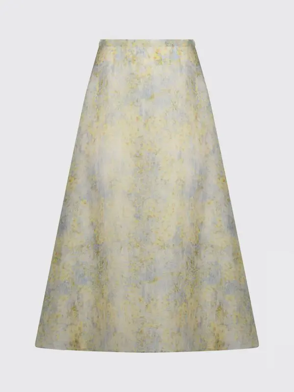 Alberta Ferretti Floral Printed Skirt - Yellow