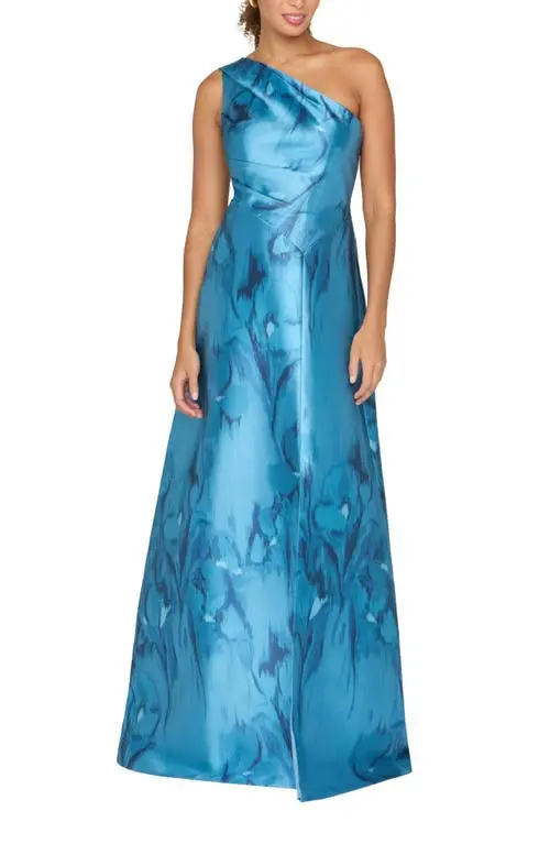 KAY UNGER Faith One-shoulder Gown