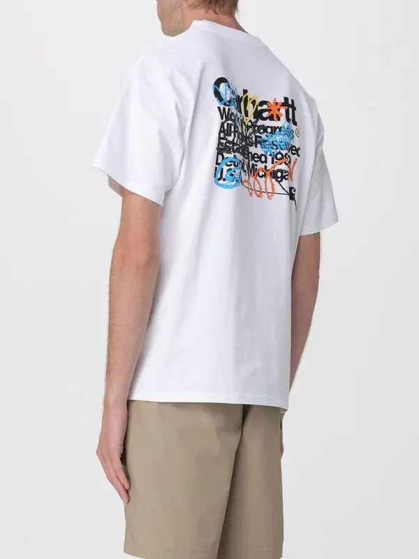 Carhartt Work In Progress Cotton T-shirt With Logo - White