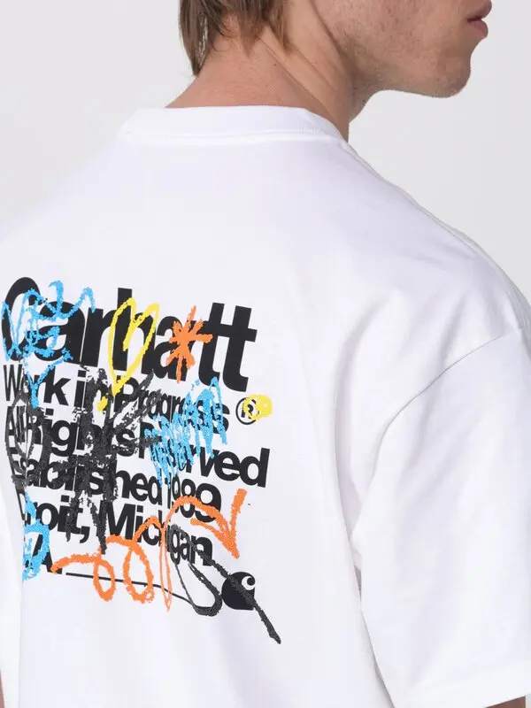 Carhartt Work In Progress Cotton T-shirt With Logo - White