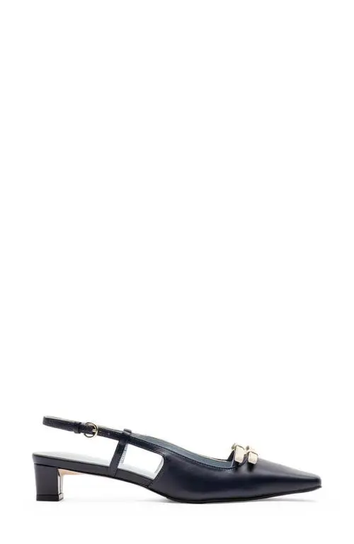 FRANCES VALENTINE Emma Slingback Pump - Navy/oyster