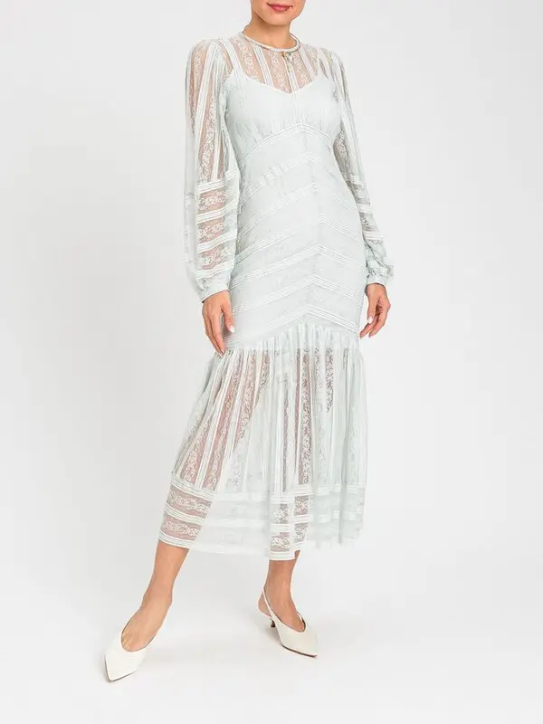 TWINSET Lace Midi Dress