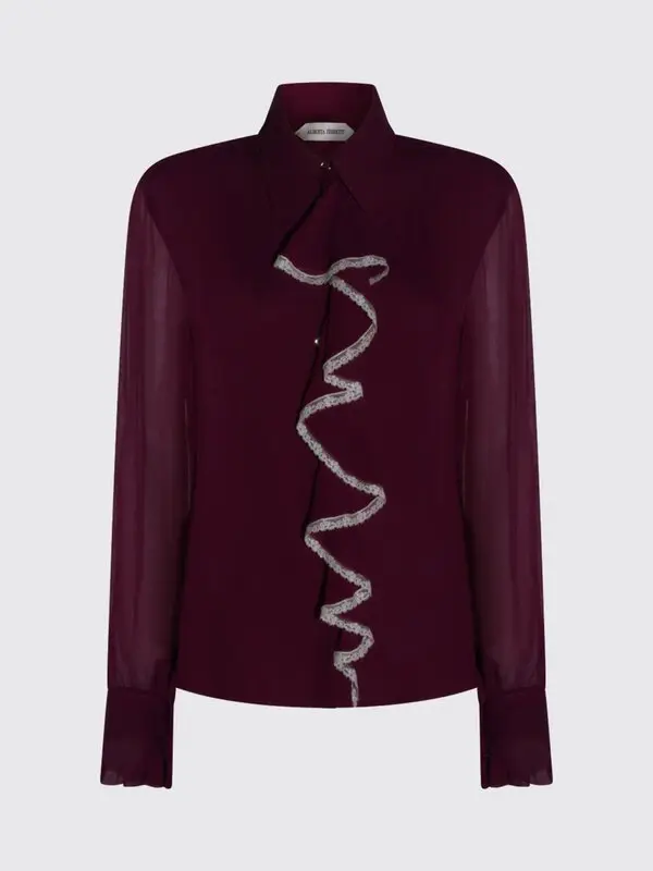 Alberta Ferretti Ruffled Shirt - Violet