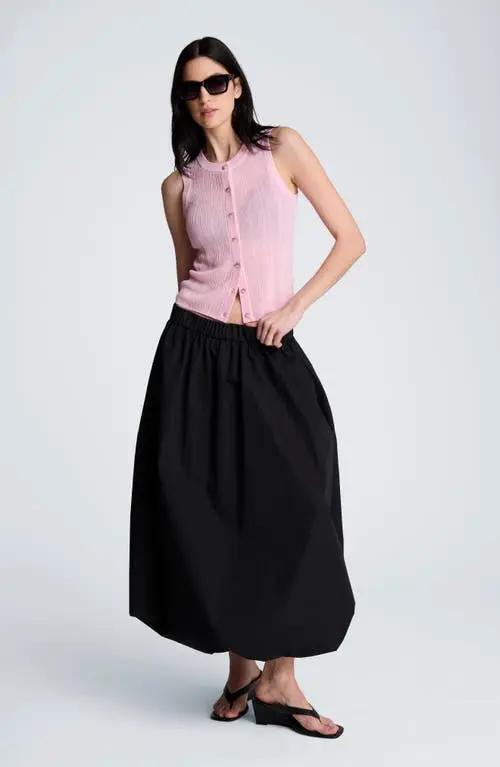 KENNETH COLE Bubble Hem Midi Skirt