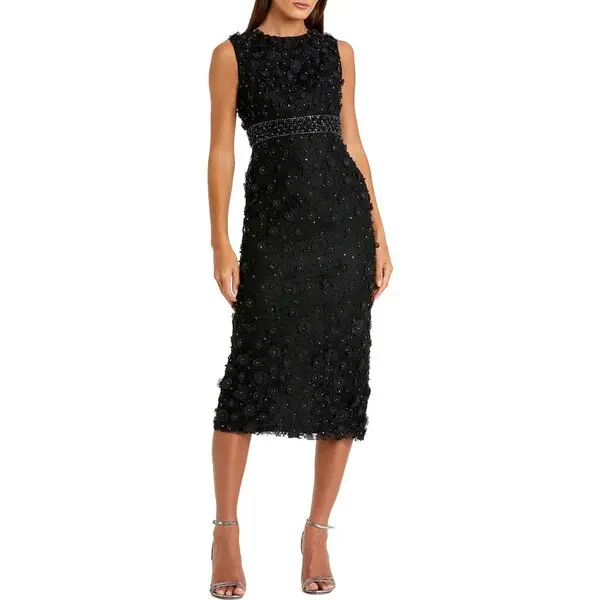 Mac Duggal Petite Pleated Charmeuse One-shoulder Gown - Black