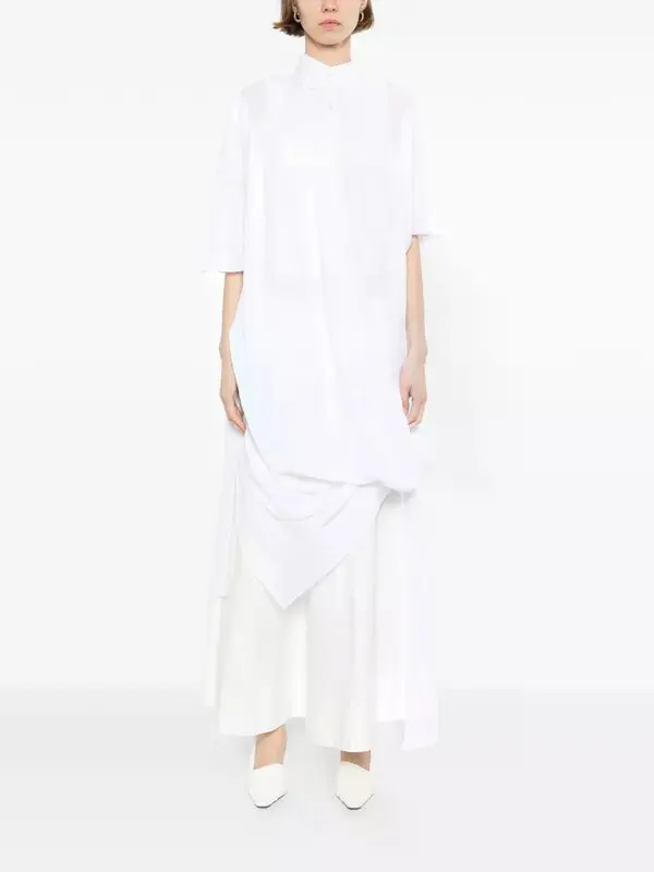 GAZ DE LIN Draped Shirt Dress