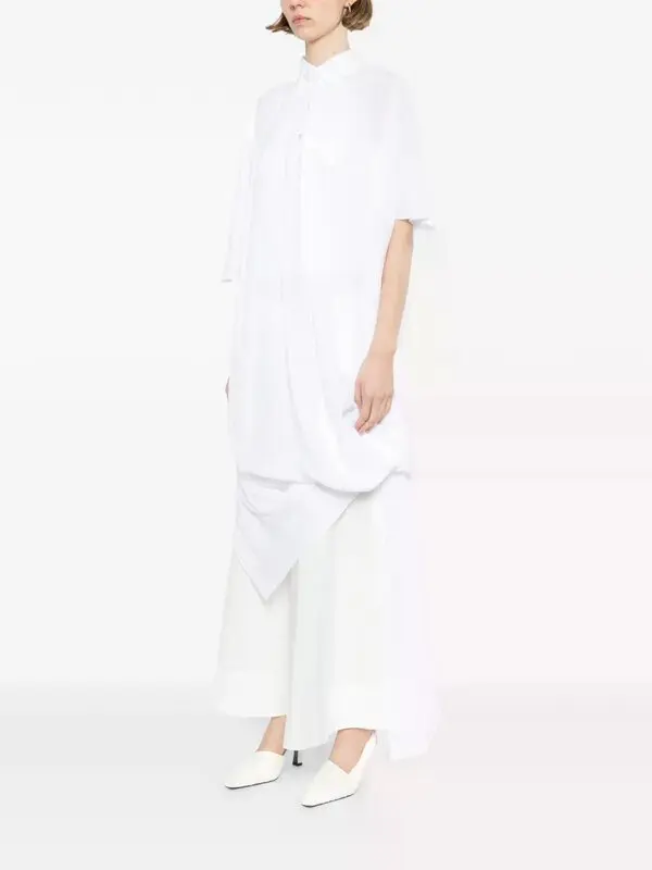 GAZ DE LIN Draped Shirt Dress