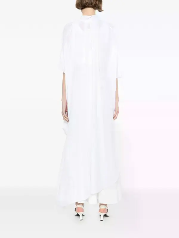 GAZ DE LIN Draped Shirt Dress