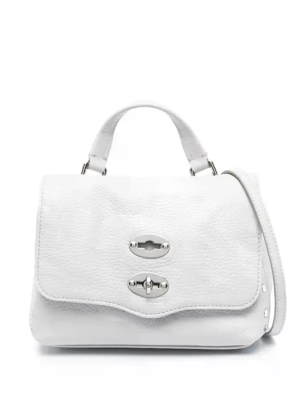 ZANELLATO Postina Grained Leather Tote - Grey