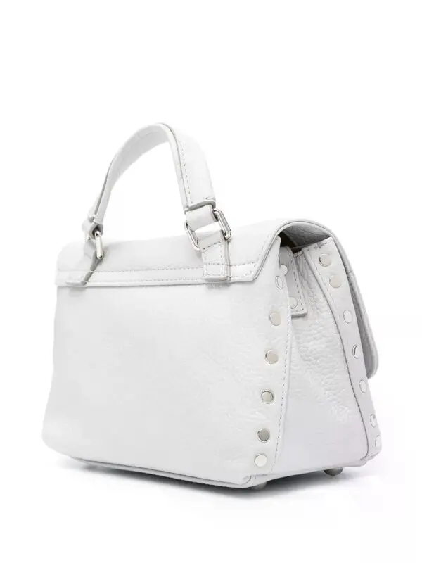 ZANELLATO Postina Grained Leather Tote - Grey