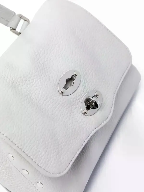ZANELLATO Postina Grained Leather Tote - Grey