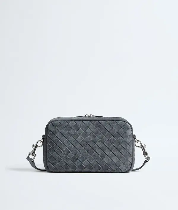 BOTTEGA  VENETA Intrecciato Cross-body Bag - Cloudy Indigo/gravel