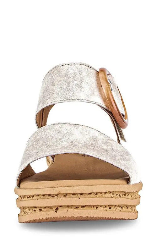 Gabor Ankle Strap Platform Wedge Sandal