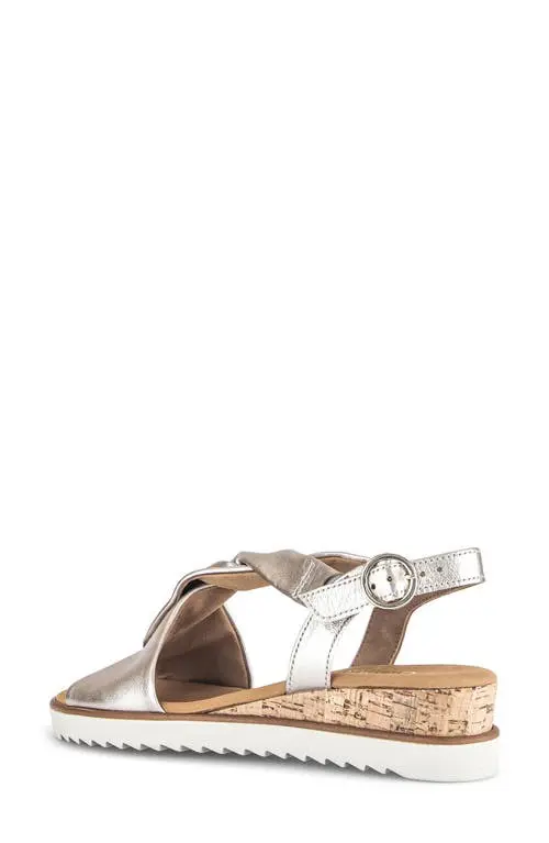 Gabor Ankle Strap Wedge Sandal