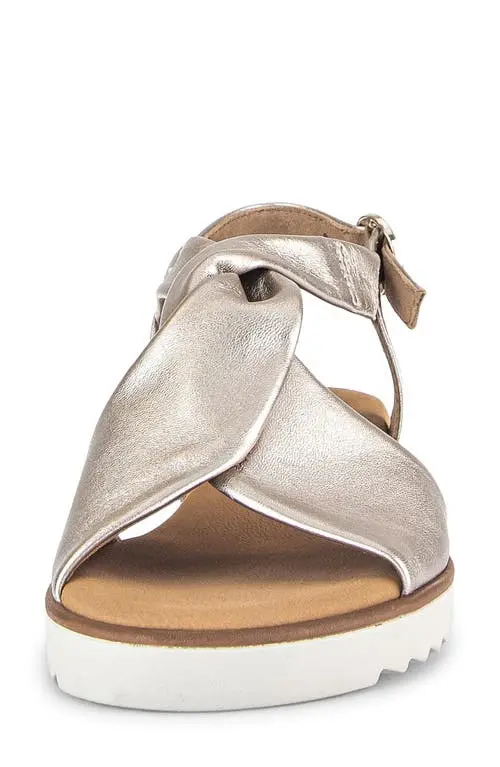 Gabor Ankle Strap Wedge Sandal