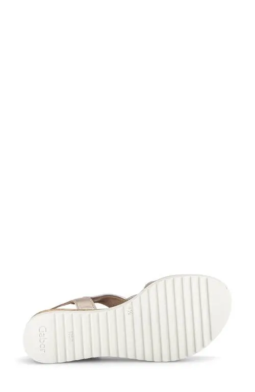 Gabor Ankle Strap Wedge Sandal