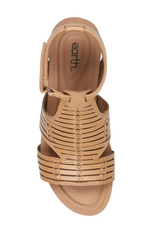 Earth Helodie Wedge Sandal - Tan