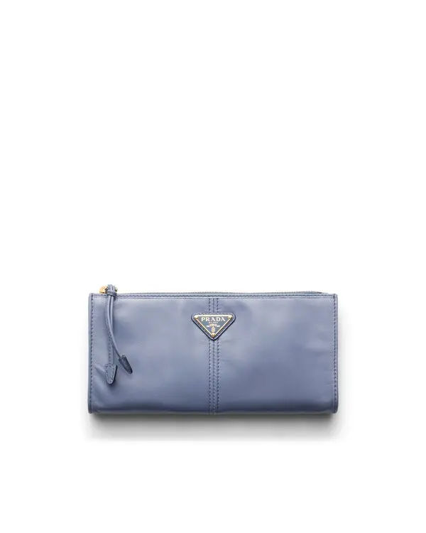 Prada Leather Pouch - Blue