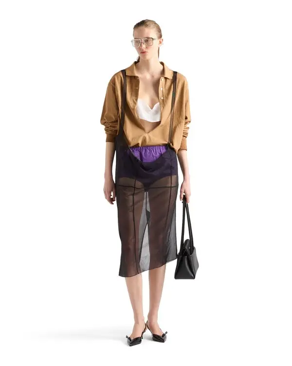 Prada Crepe De Chine Top
