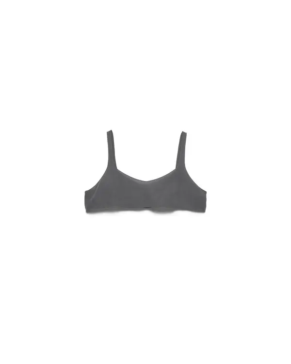 Prada Crepe De Chine Top - Grey