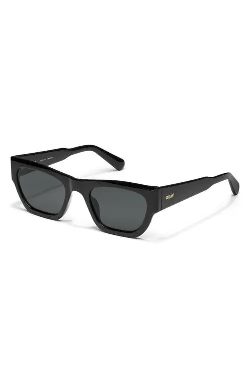 Quay 54mm Square Sunglasses - Black/smoke