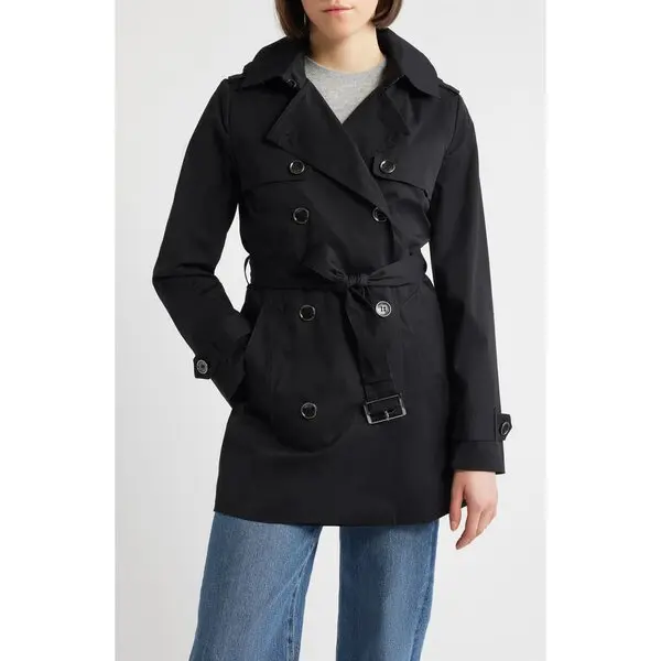 Michael Kors Water Resistant Short Trench Coat