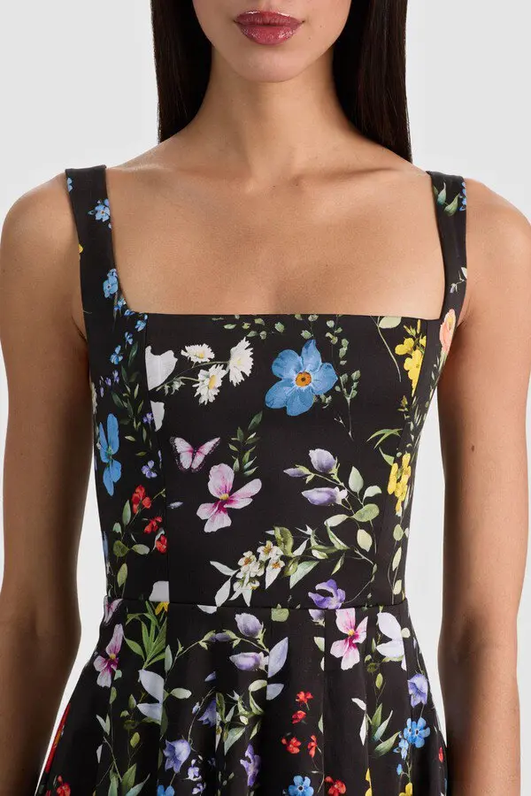 Alice + Olivia Veda Mini Dress - Black