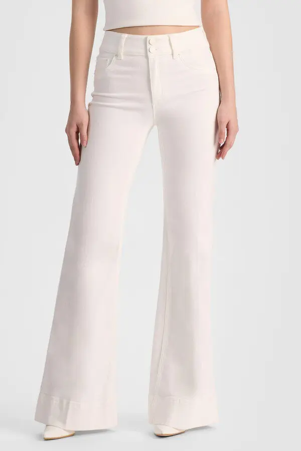 Alice + Olivia Perfect Jean - White