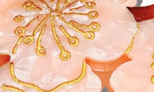 SOLAR ECLIPSE Cherry Blossom Claw Clip