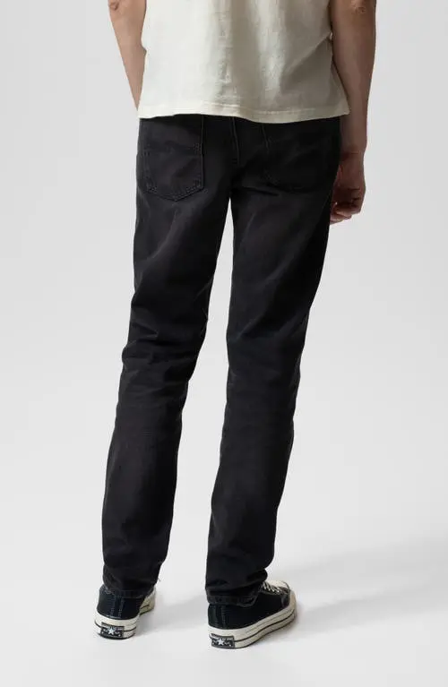 Nudie Jeans Steady Eddie Ii Regular Fit Tapered Leg Jeans - Black Change