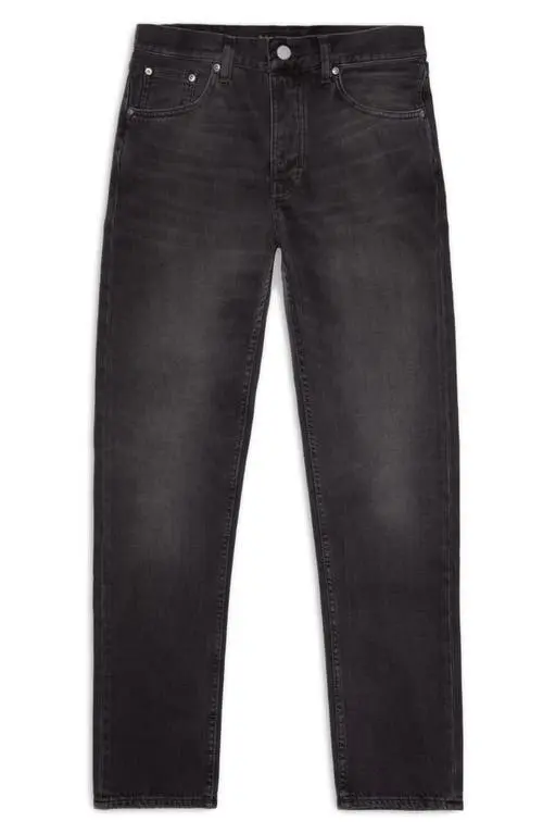 Nudie Jeans Steady Eddie Ii Regular Fit Tapered Leg Jeans - Black Change