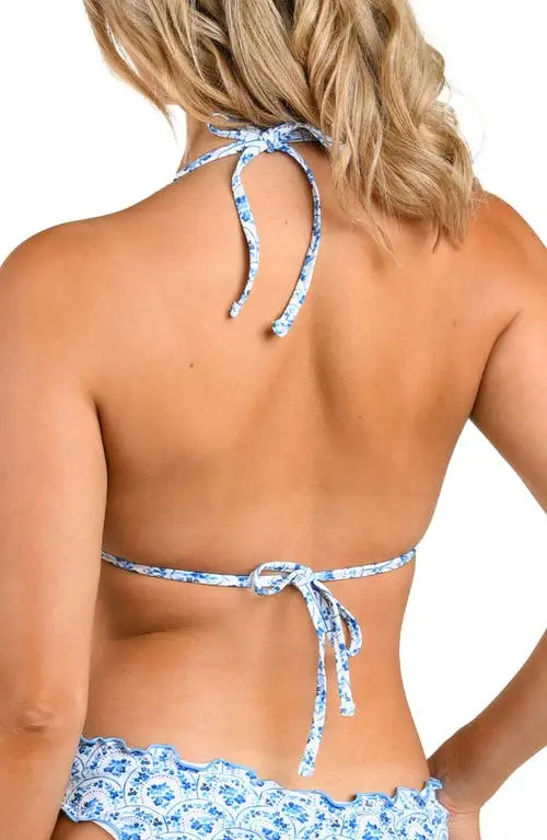 CITRUS Penny Ruffle Triangle Bikini Top