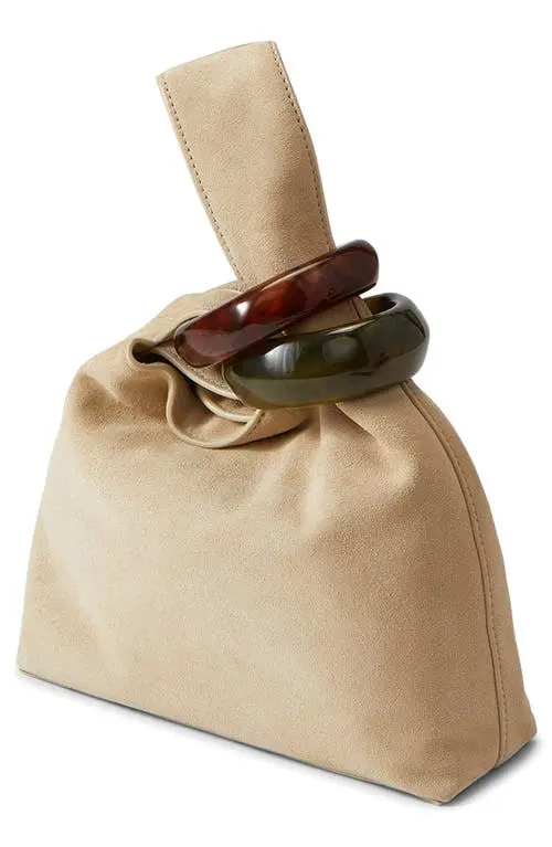 Veronica Beard Suede Top Handle Bag