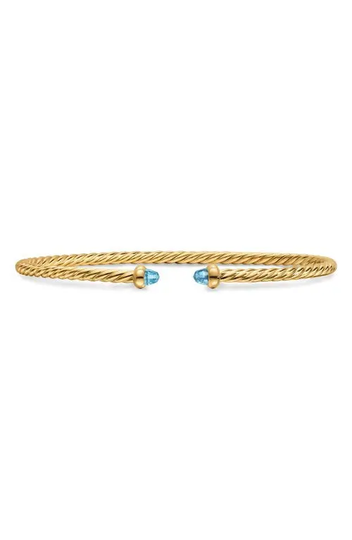 David Yurman Micro Cablespira® Flex Bracelet - Blue Topaz
